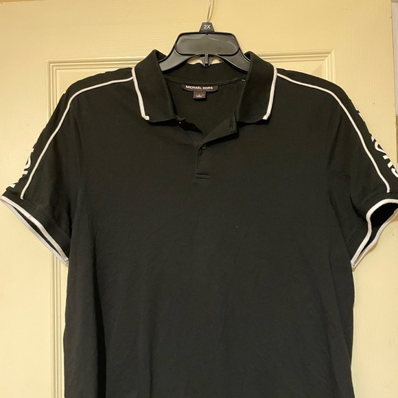 MICHAEL Michael Kors | Shirts | Michael Kors Mens Mk Logo Cotten Black ...